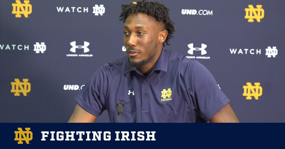 Josh Adams Press Conference – Temple – Notre Dame Fighting Irish ...