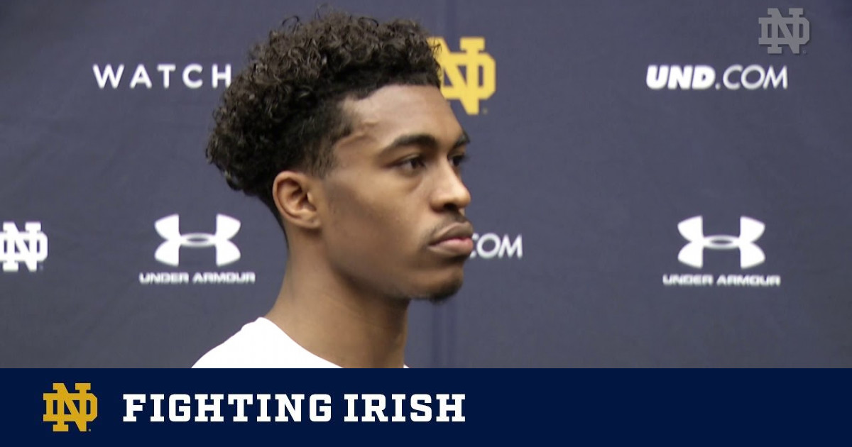 @NDFootball | Houston Griffith Spring Practice Interview (2019) – Notre ...