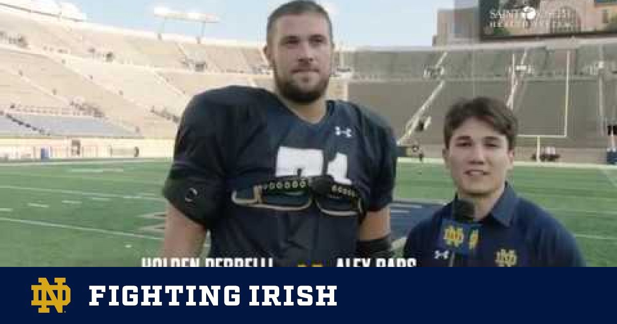 @NDFootball | Alex Bars Post Practice Interview: Vanderbilt (2018 ...