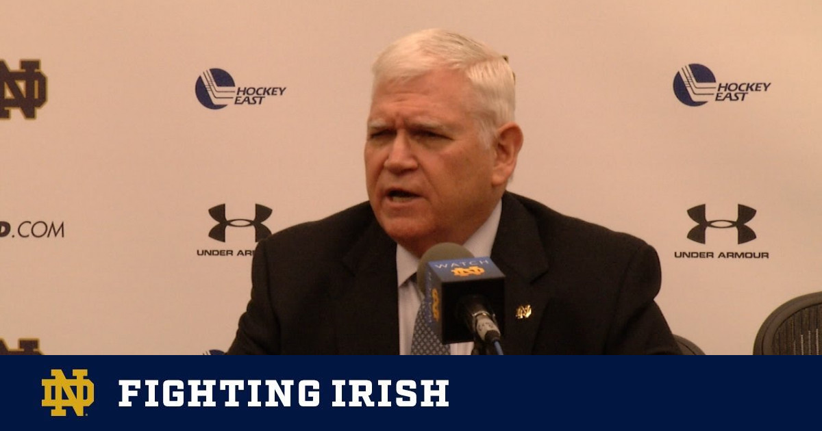 Jeff Jackson and Cal Petersen Post-Game Press Conference – Notre Dame ...