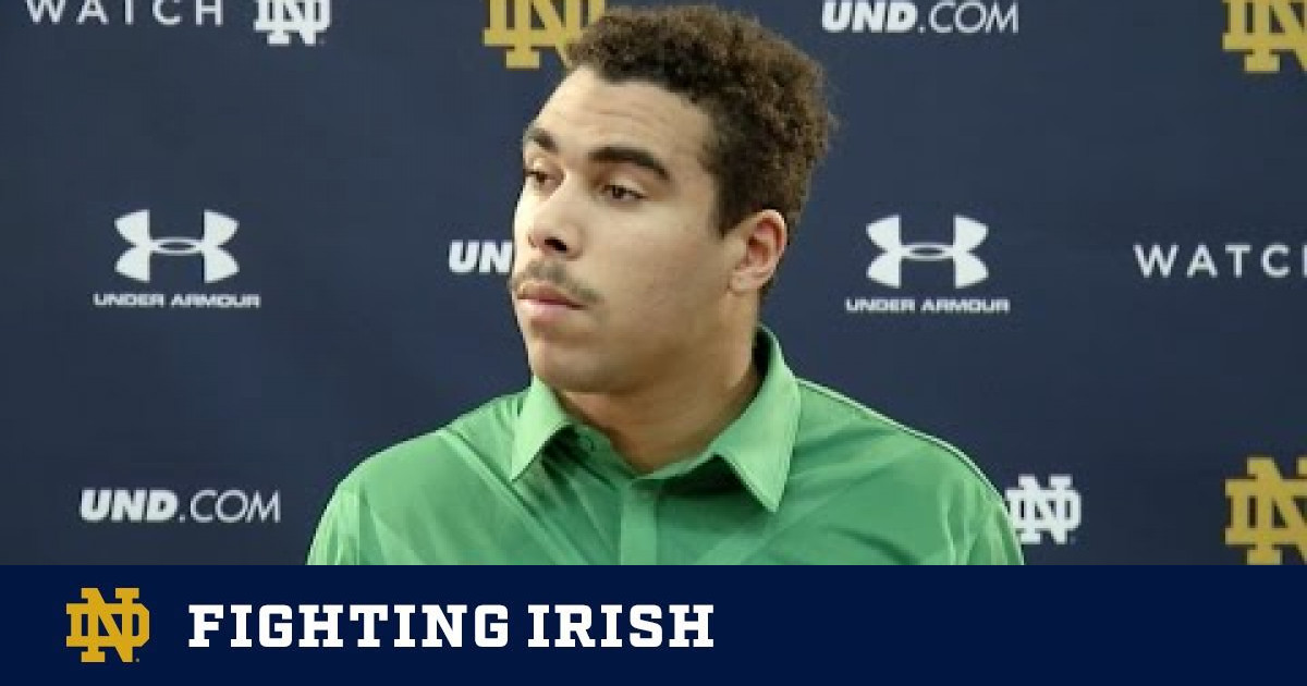 James Onwualu Press Conference – Navy Week – Notre Dame Fighting Irish ...