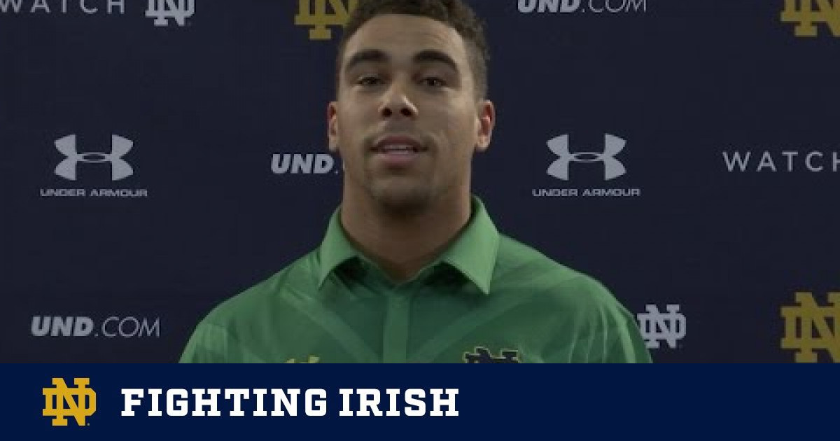 James Onwualu Press Conference – October 5th – Notre Dame Fighting ...