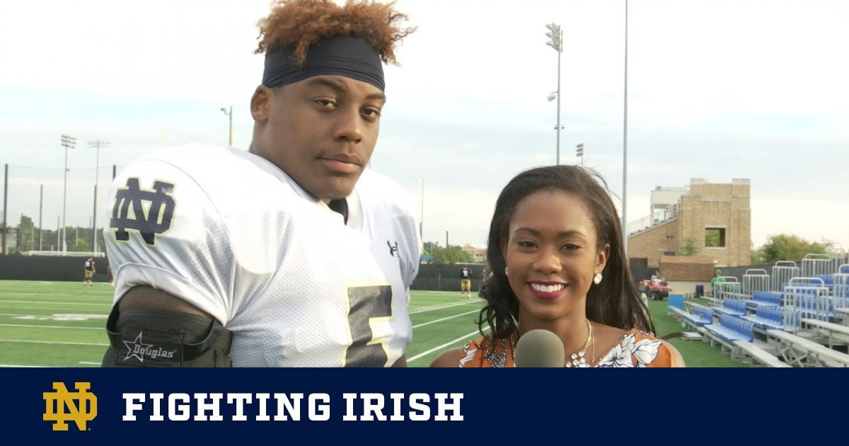 On the Field with Nyles Morgan – Duke Week – Notre Dame Fighting Irish ...