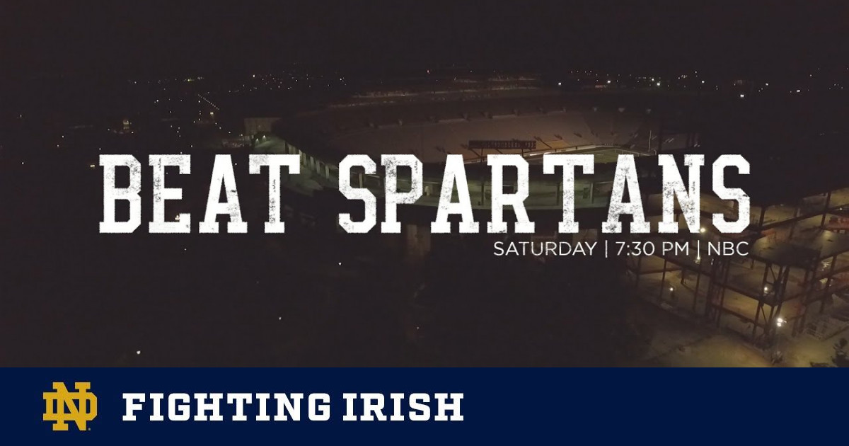 Go Irish, Beat Spartans – Notre Dame Fighting Irish – Official ...