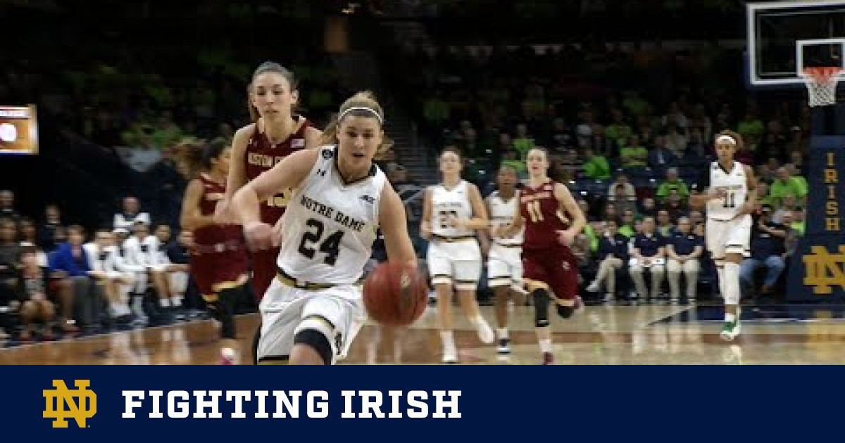 WBB: Hannah Huffman Thank You – Notre Dame Fighting Irish – Official ...