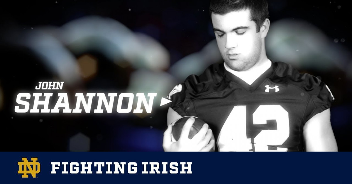 John Shannon – 2016 Notre Dame Signee – Notre Dame Fighting Irish ...
