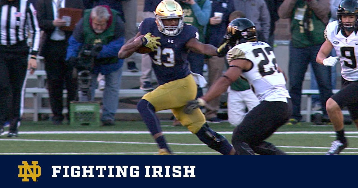 Quick Plays Josh Adams 98 yard TD 21-0 – Notre Dame Fighting Irish ...