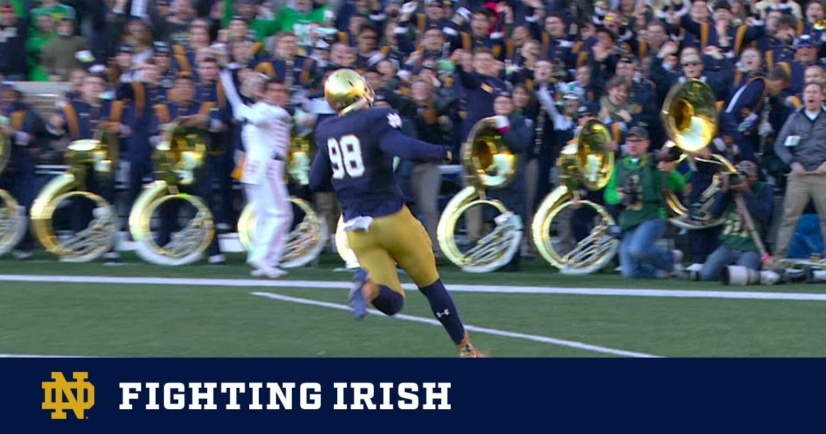 Quick Plays: Andrew Trumbetti Touchdown 14-0 – Notre Dame Fighting ...