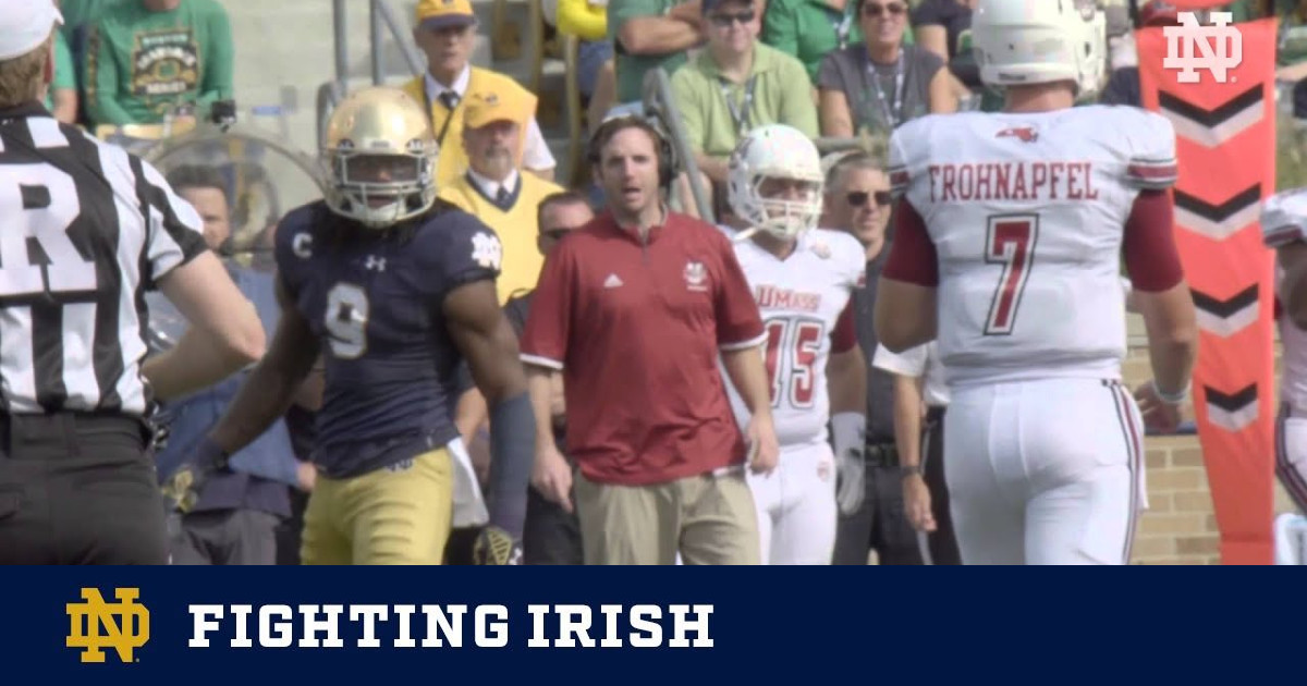 Inside Ndfb Coach Kelly Umass Game Recap Notre Dame Fighting Irish