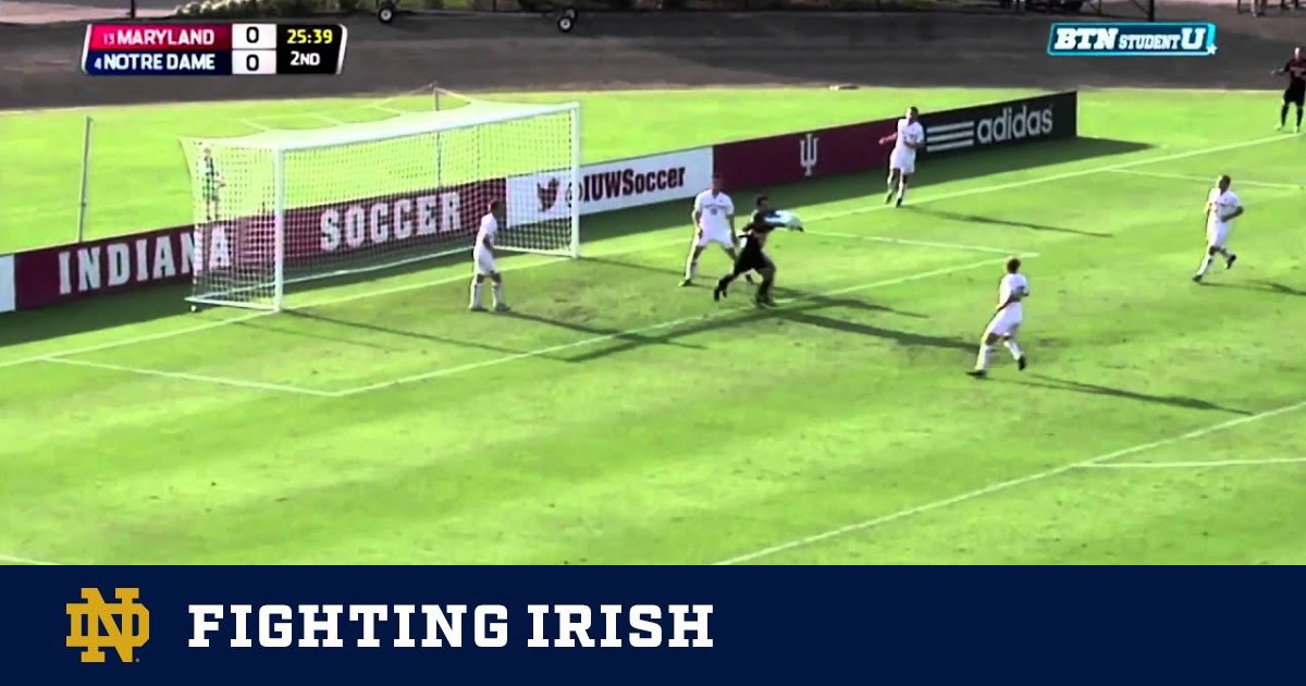 Notre Dame vs Maryland Men’s Soccer Highlights – Notre Dame Fighting ...