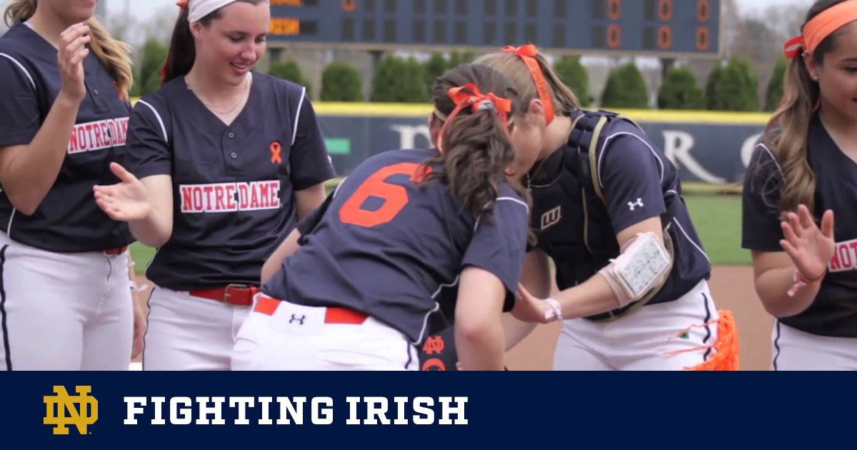 Notre Dame Softball – Strikeout Cancer Weekend – Notre Dame Fighting ...