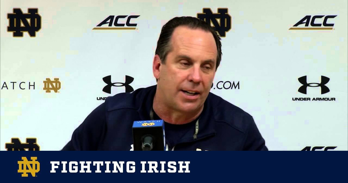 MBB – Coach Brey Selection Sunday Press Conference – Notre Dame ...