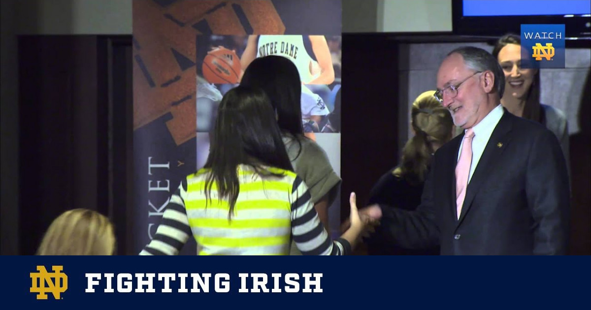 Notre Dame Softball – Monogram Jacket Ceremony – Notre Dame Fighting ...