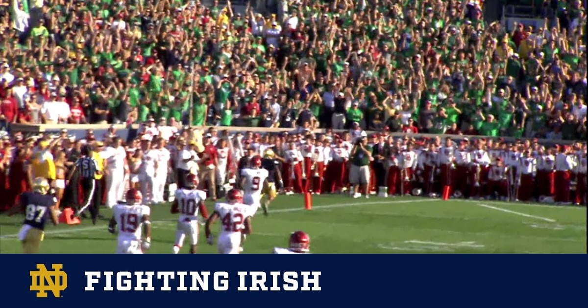 Turning Points – G. Atkinson Finds His Stride Vs. OU – Notre Dame ...