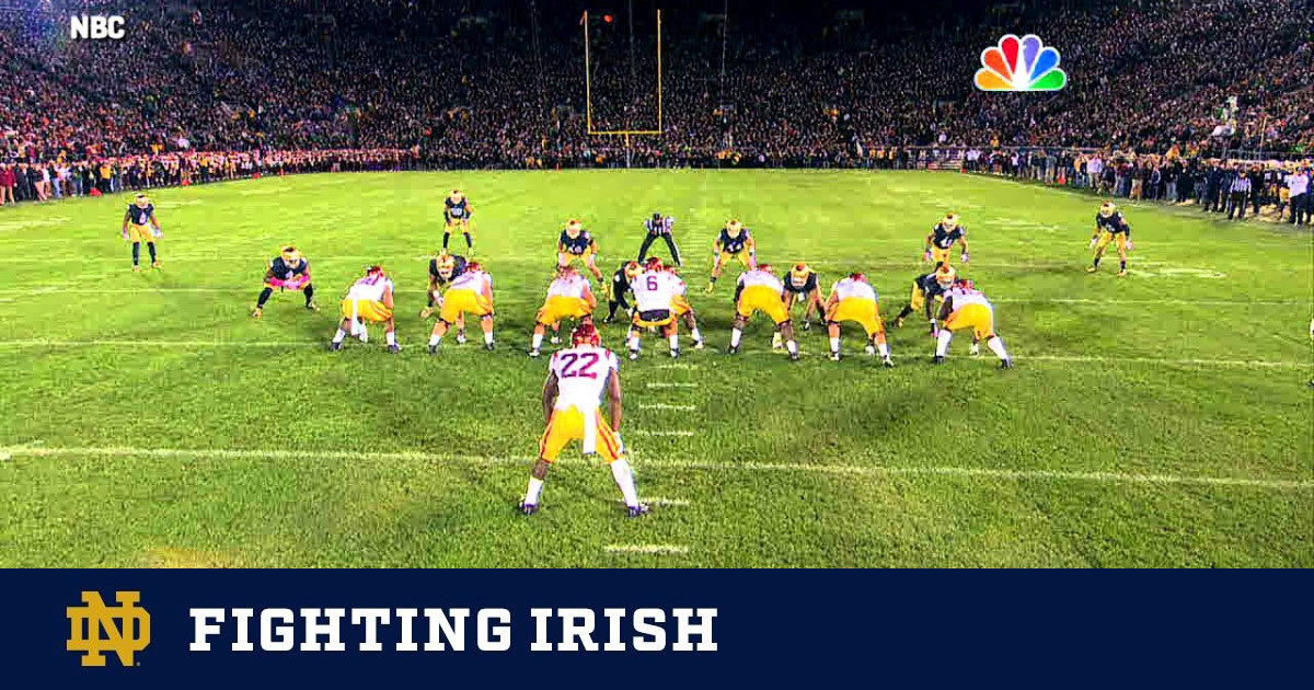 Turning Points – Jaylon Smith Perfect LB Drop – Notre Dame Fighting ...