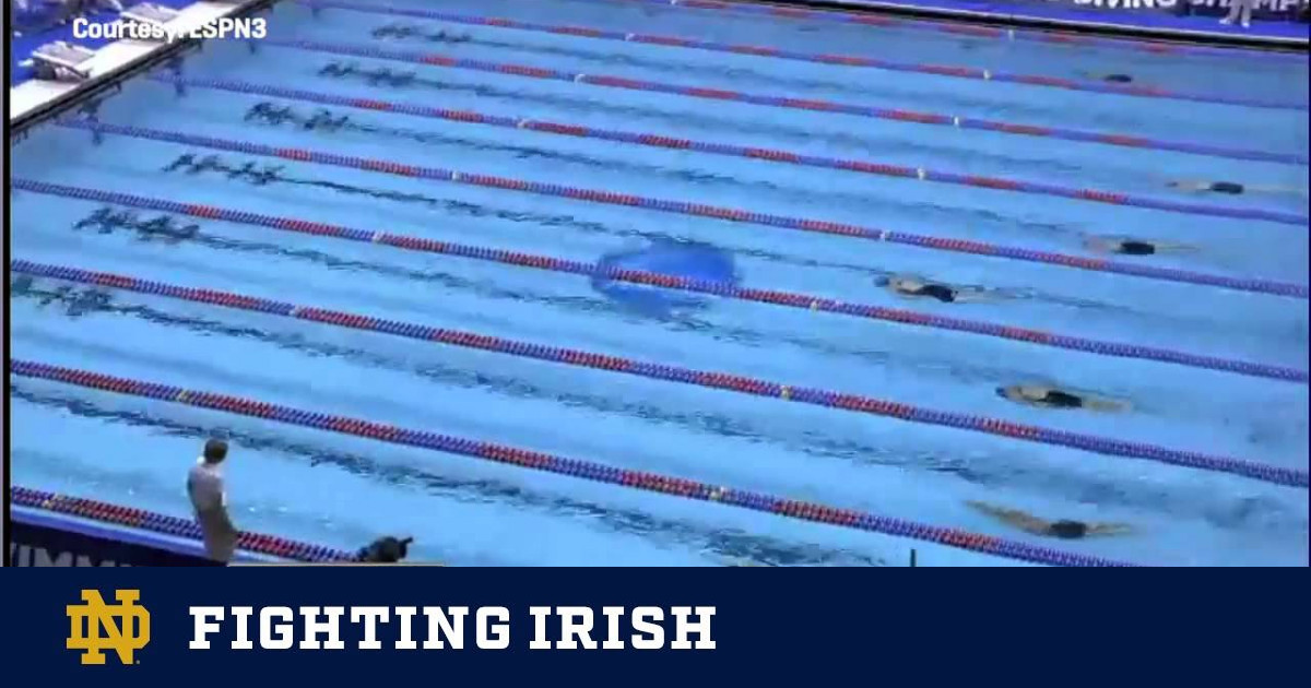 Reaney’s Record Setting 200 Breaststroke – Notre Dame Women’s Swimming ...