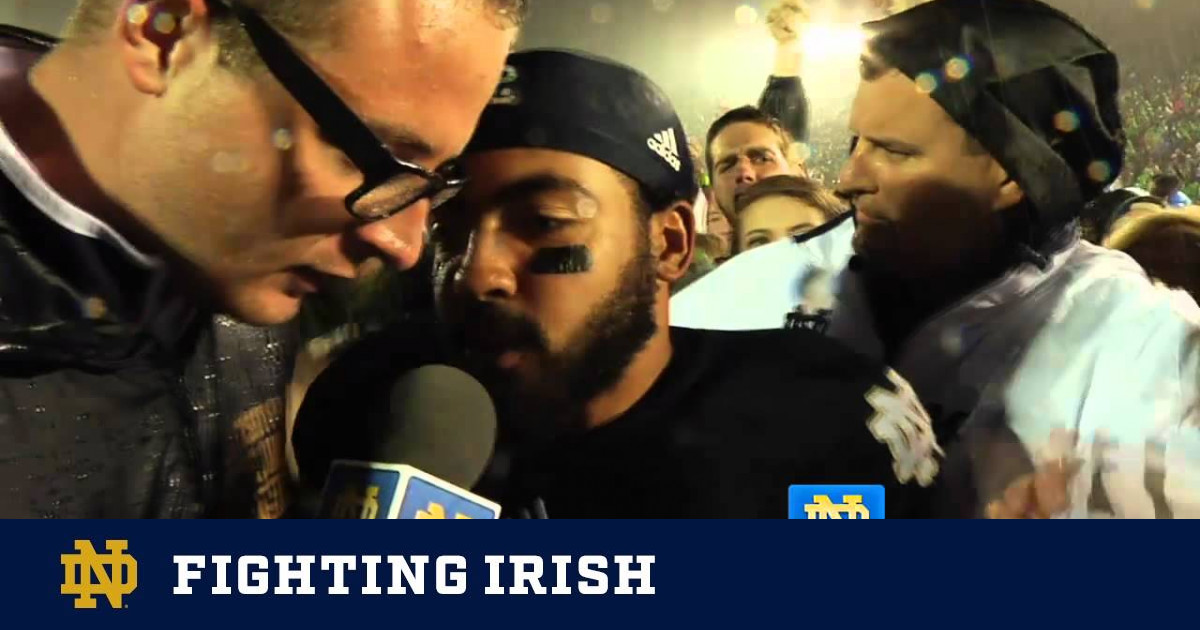 Matthias Farley On Field Interview – Notre Dame Fighting Irish ...