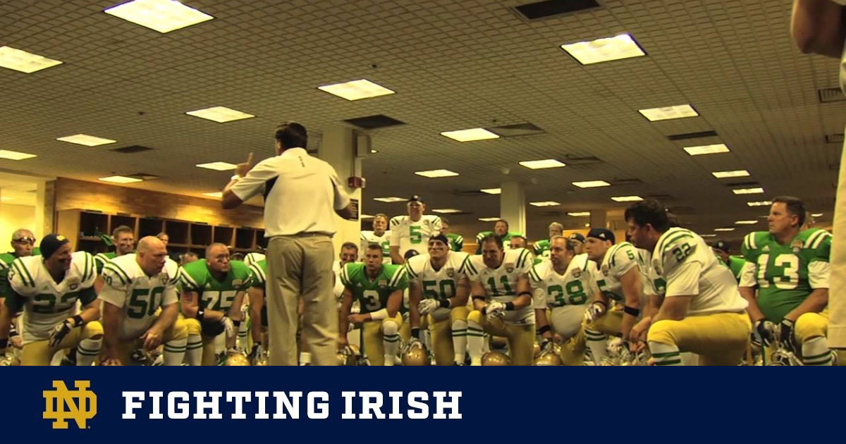 Notre Dame Football Fantasy Camp – Coach Diaco Pregame Talk – Notre ...