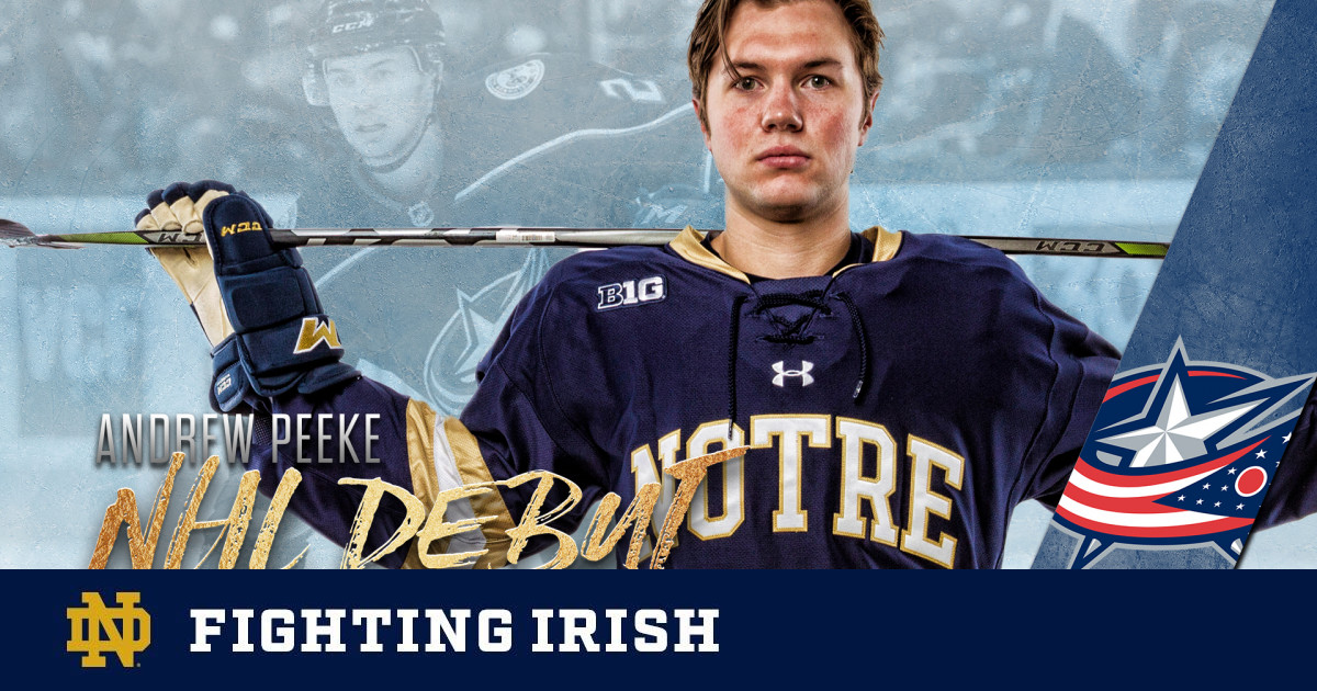 Peeke To Make NHL Debut For Columbus – Notre Dame Fighting Irish ...