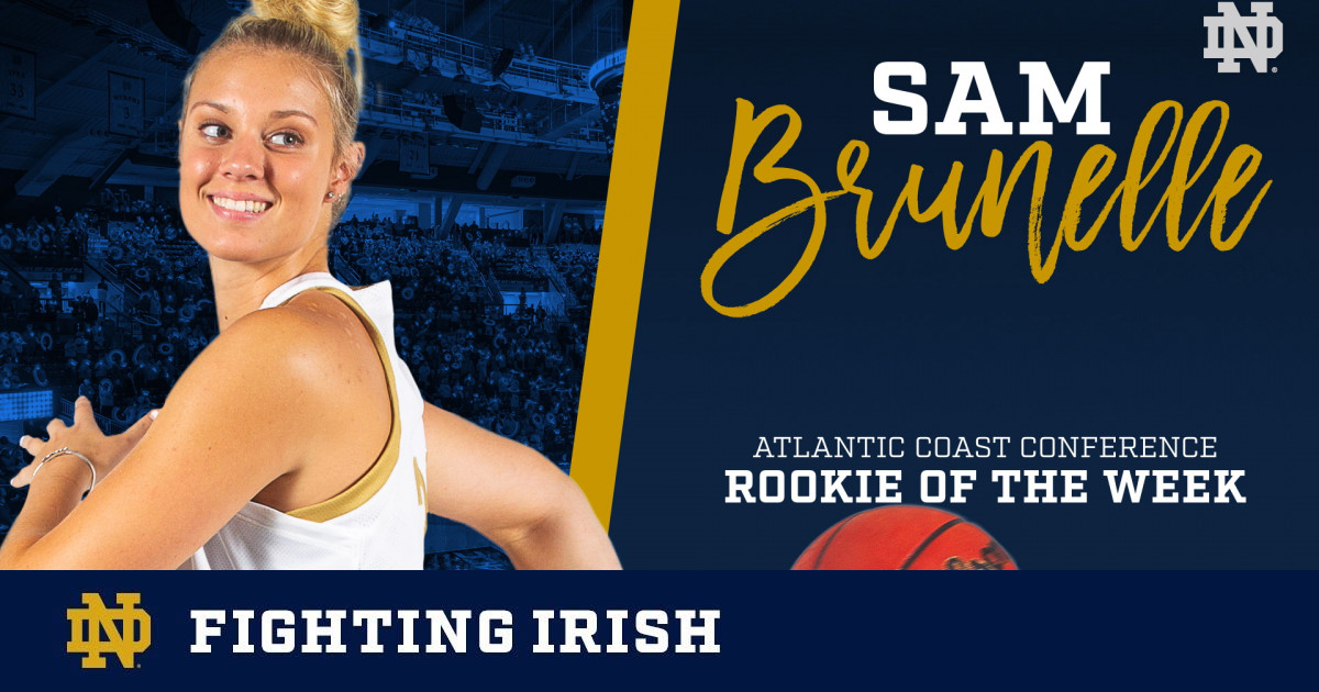 @ndwbb | Sam Brunelle Named ACC Freshman of the Week – Notre Dame ...