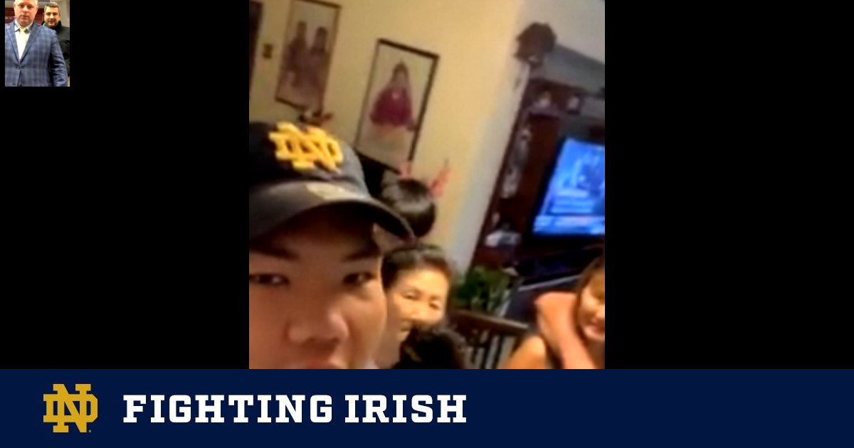 @NDFootball | Jordan Botelho FaceTime – Signing Day (2019) – Notre Dame ...