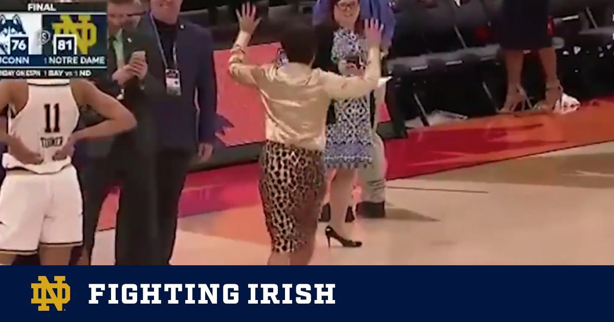 Muffet McGraw Dance Compilation – Notre Dame Fighting Irish – Official ...