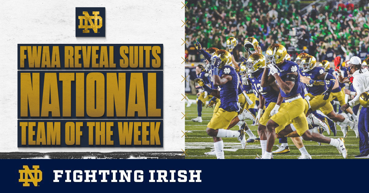 No. 2 Irish Named Reveal Suits National Team of the Week