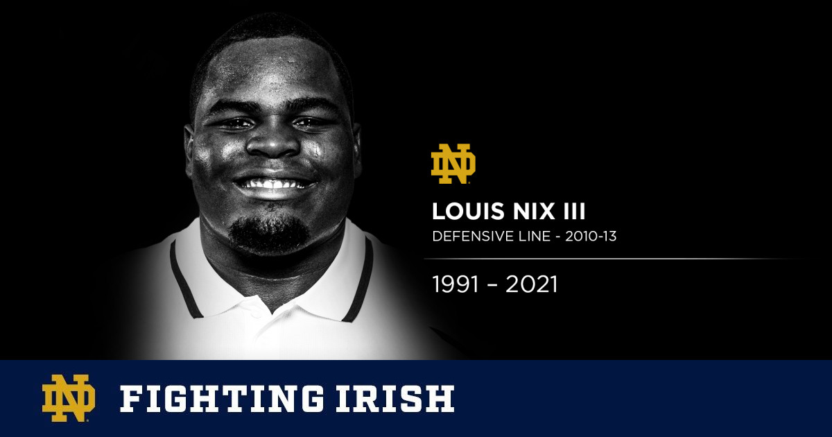 Notre Dame Mourns the Loss of Louis Nix III – Notre Dame Fighting Irish ...