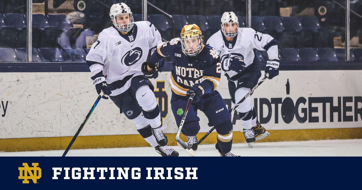 Three-Goal Third Leads Irish Past Penn State, 5-2 – Notre Dame Fighting ...