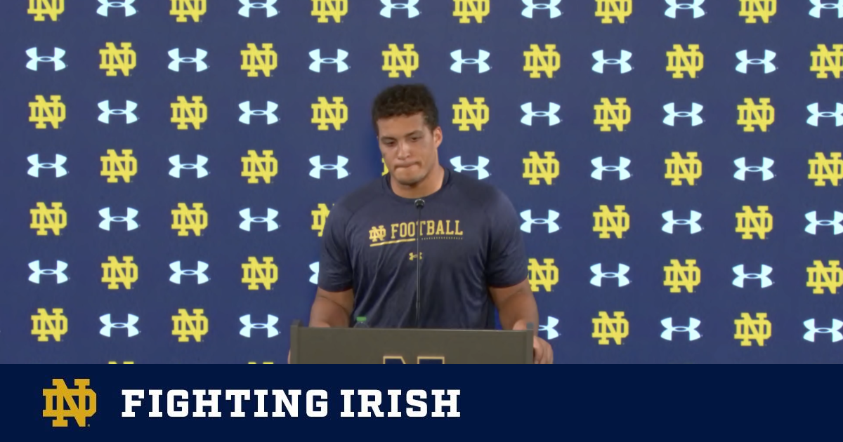 @NDFootball | Marshall Postgame Press Conference – Howard Cross III ...