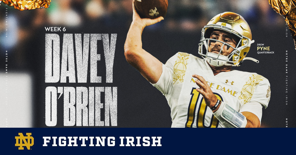 Drew Pyne is Having Fun Playing Football | Irish Awards – Notre Dame ...