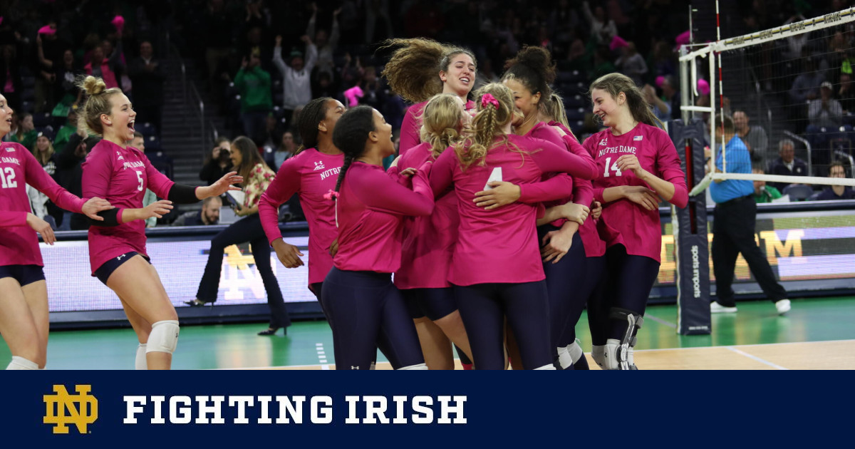 Irish Win Five Set Thriller Against Wake Forest – Notre Dame Fighting ...