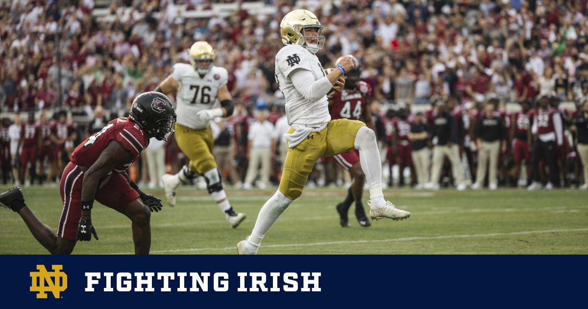 #21 Notre Dame Defeats #19 South Carolina in the TaxSlayer Gator Bowl ...