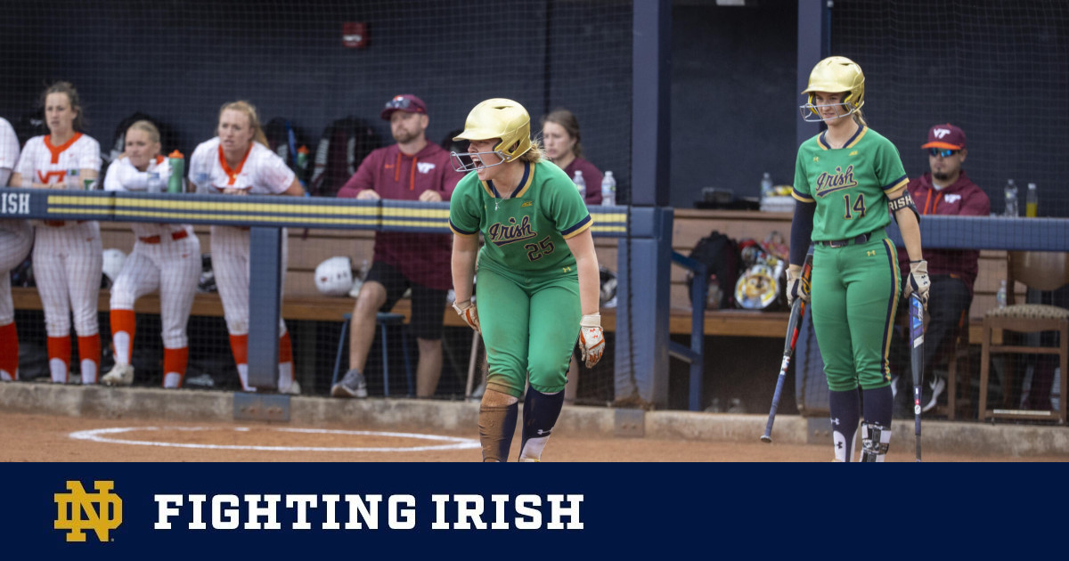 Irish Split Doubleheader, Take Series from #14/17 Virginia Tech – Notre Dame Fighting Irish ...
