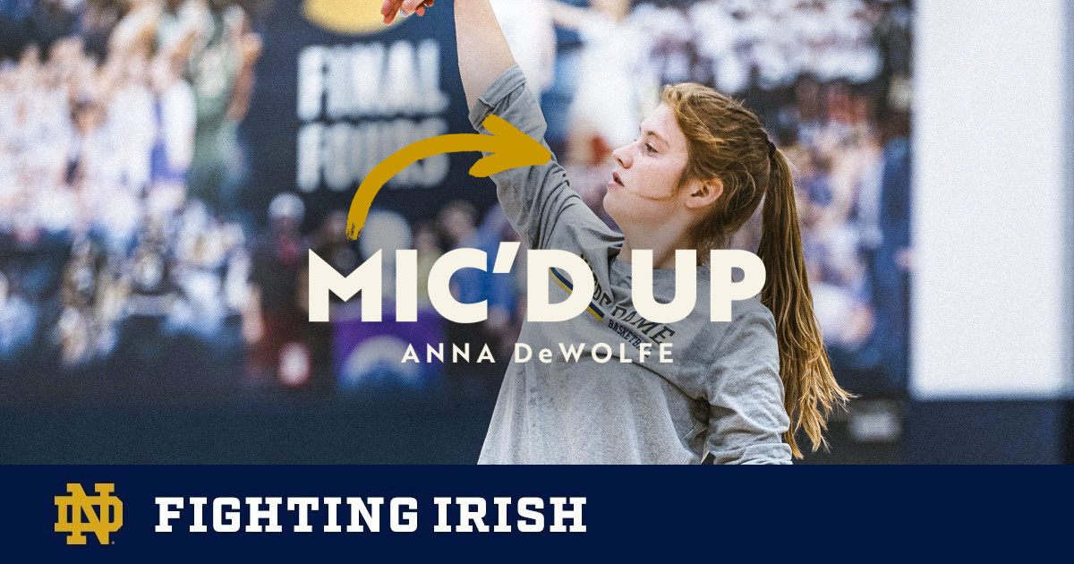 Anna DeWolfe’s got the mic! – Notre Dame Fighting Irish – Official ...