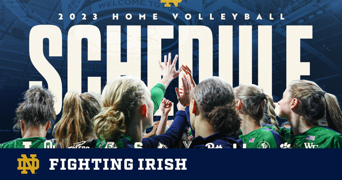 Notre Dame Volleyball Announces 2023 Promotional Schedule – Notre Dame ...
