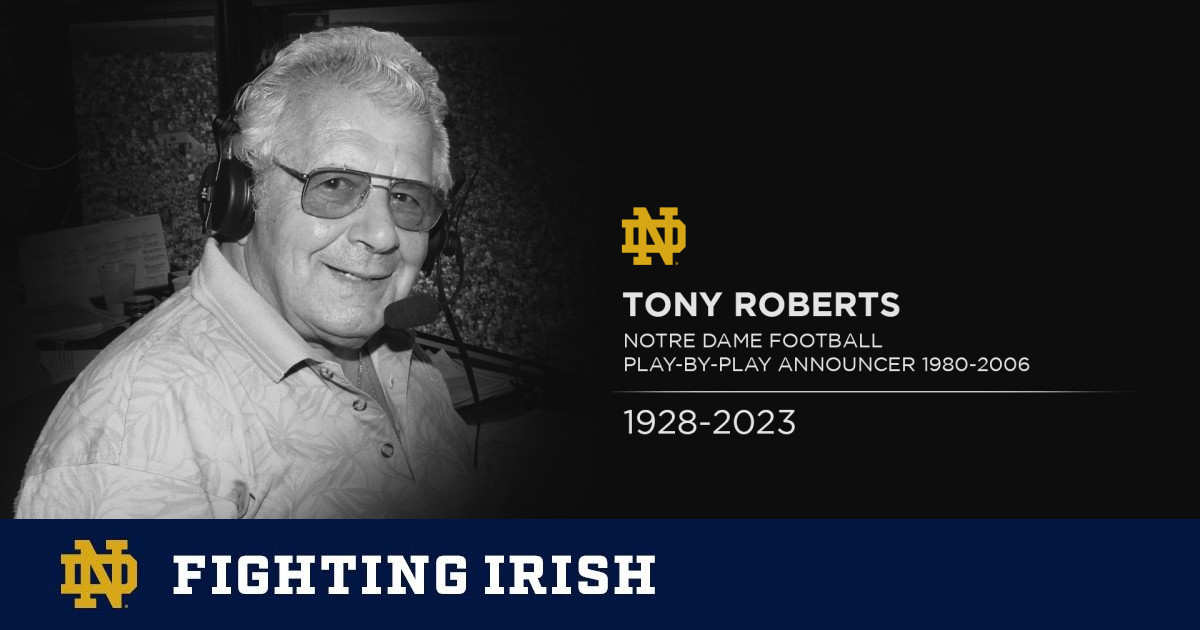 Legendary Irish Football Announcer Tony Roberts Passes Away – Notre ...