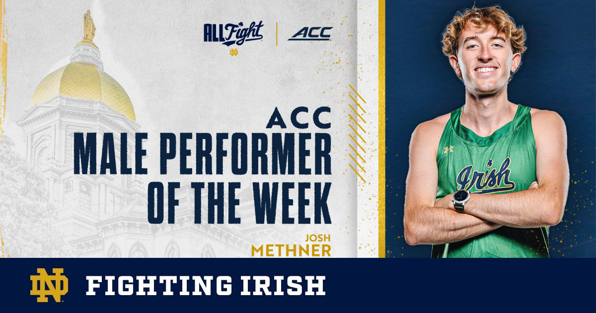 Josh Methner Named ACC Performer of the Week – Notre Dame Fighting ...