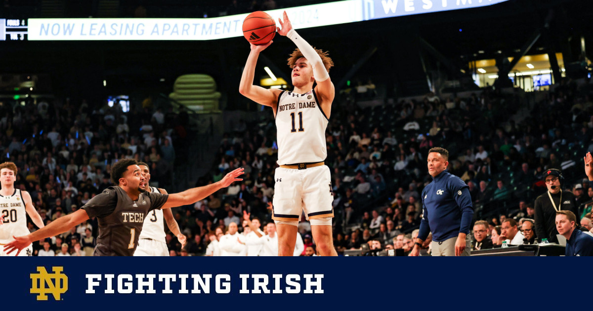 Irish Take Down Yellow Jackets in Overtime Road Win – Notre Dame ...