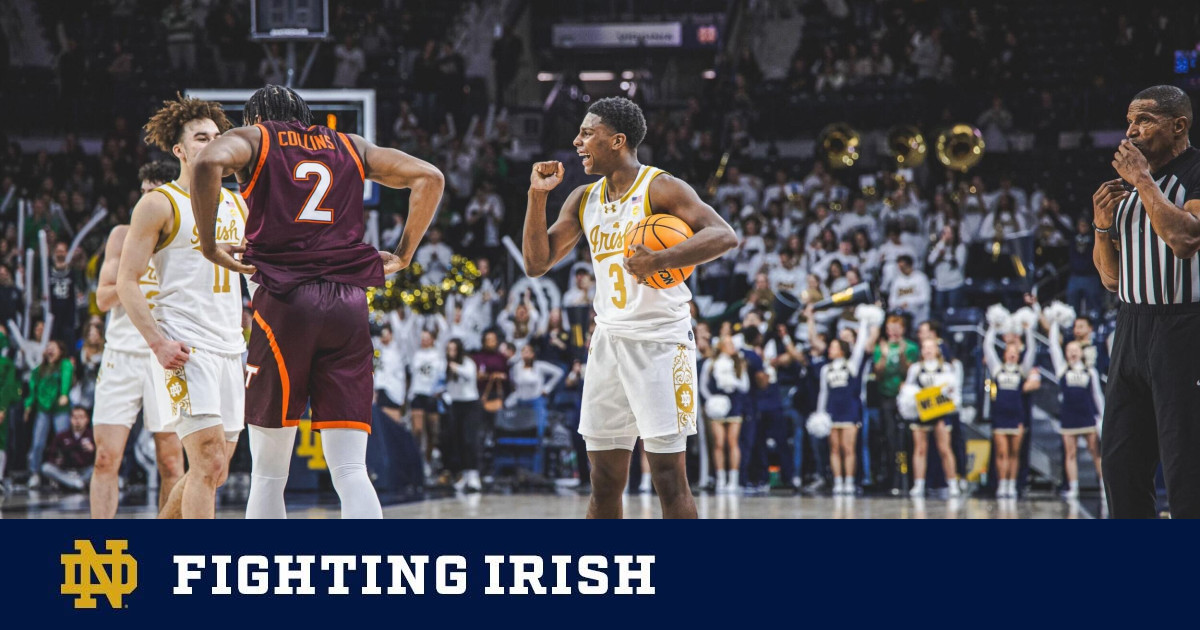 Irish Bounce Back With 74-66 Win Over Virginia Tech – Notre Dame ...
