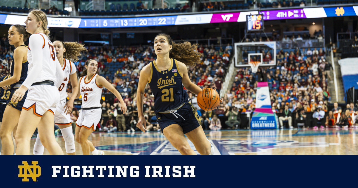 No. 4 Irish Pummel No. 1 Hokies 82-53, Reach ACC Championship – Notre ...