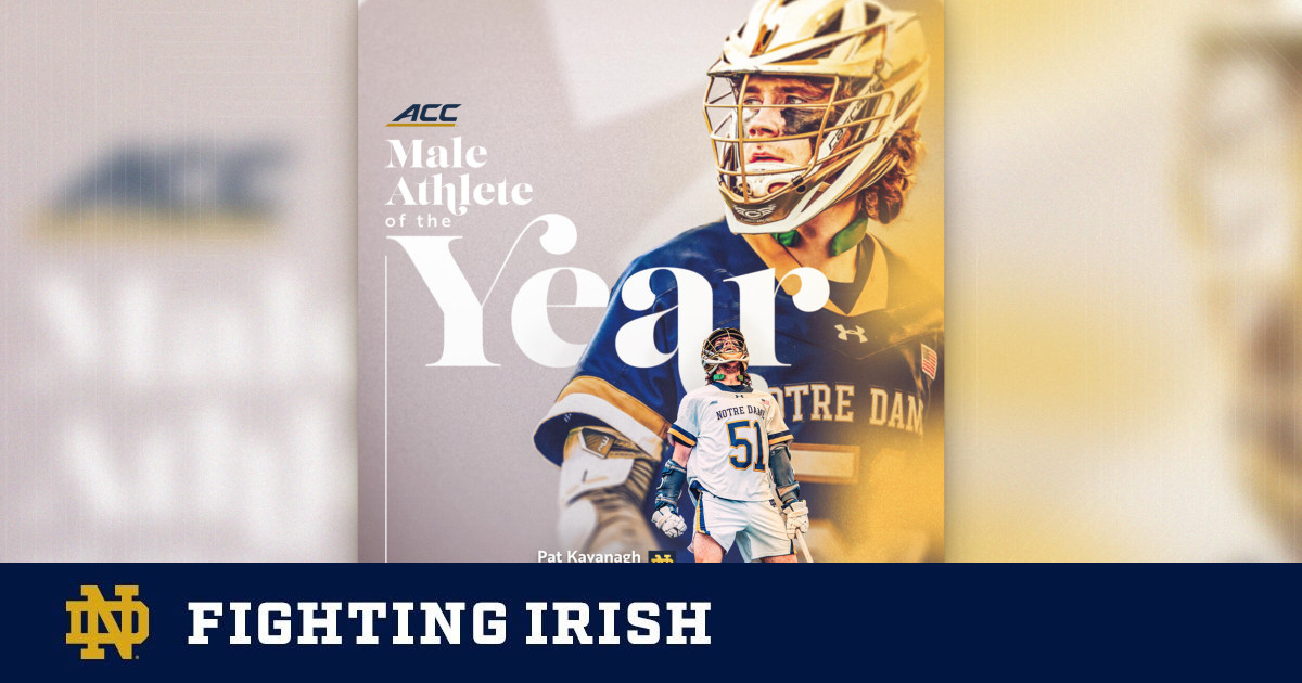 Pat Kavanagh Named ACC Male Athlete Of The Year – Notre Dame Fighting ...