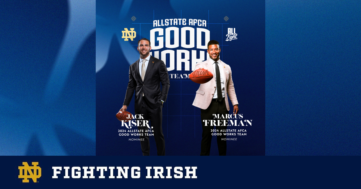 Freeman, Kiser Named Nominees for Allstate AFCA Good Works Team