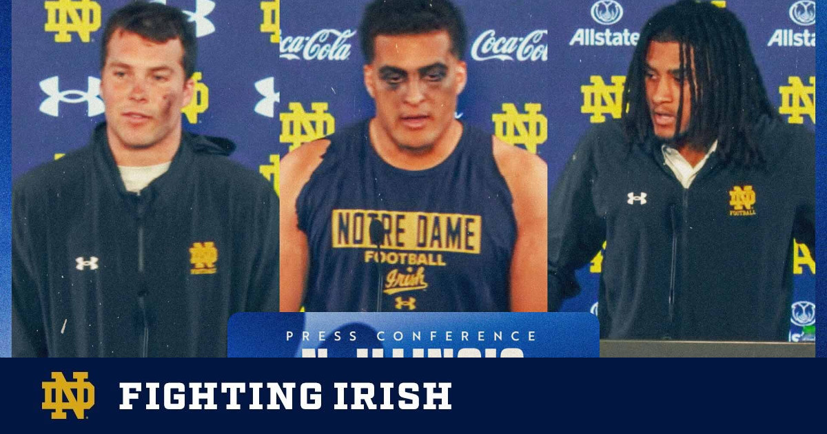 Northern Illinois | Player Postgame Press Conference (9.7.24) | Notre ...