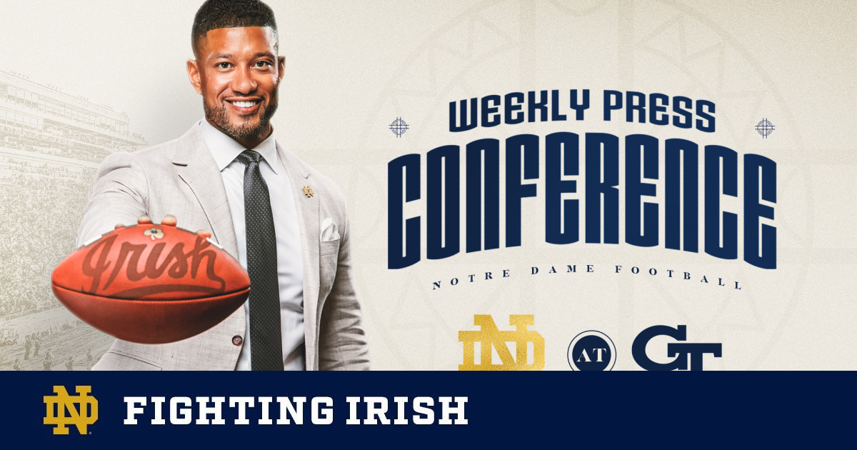 Georgia Tech | Marcus Freeman Weekly Press Conference (10.14.24 ...