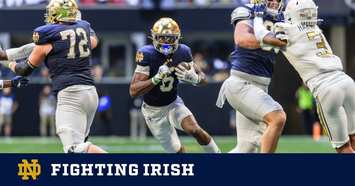 Irish Score 31 Straight Points To Subdue Georgia Tech – Notre Dame ...