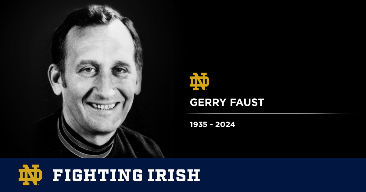 Former Football Head Coach Gerry Faust Passes Away – Notre Dame ...