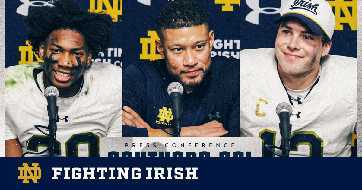 Southern Cal Postgame Press Conference (11.30.24) | Notre Dame Football ...