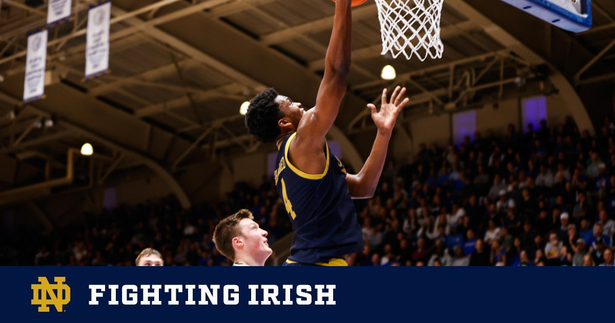 Irish Show Fight But Late Rally Falls Short At #4 Duke, 78-86 – Notre ...
