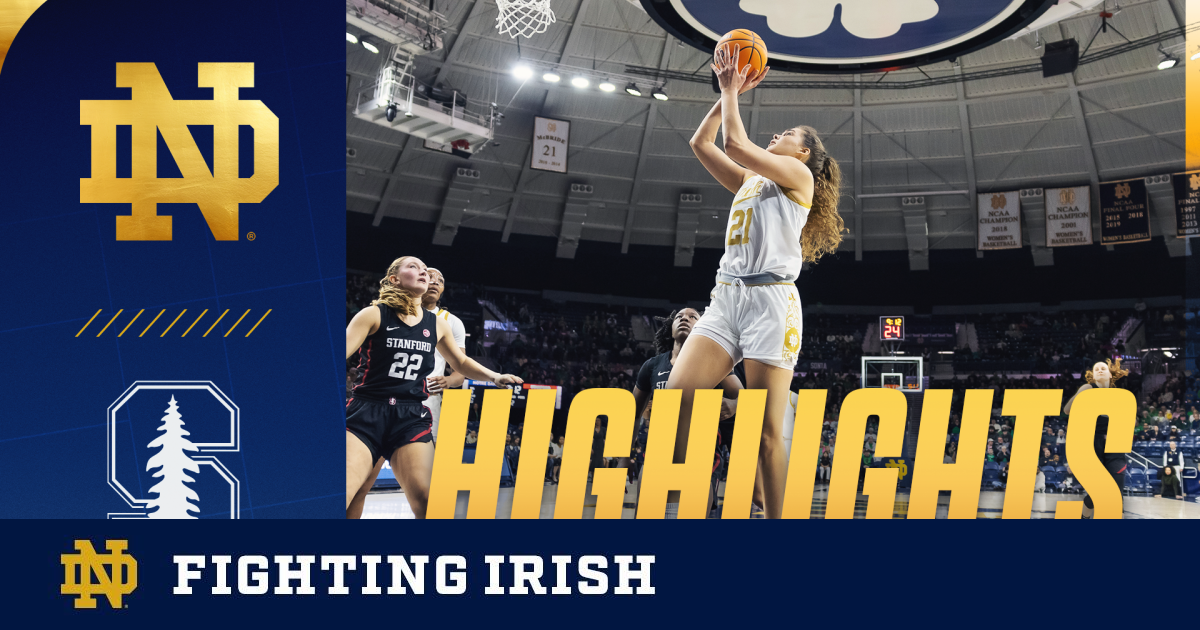 Irish Crush Cardinals in Dominant Win | Highlights vs Stanford | Women ...
